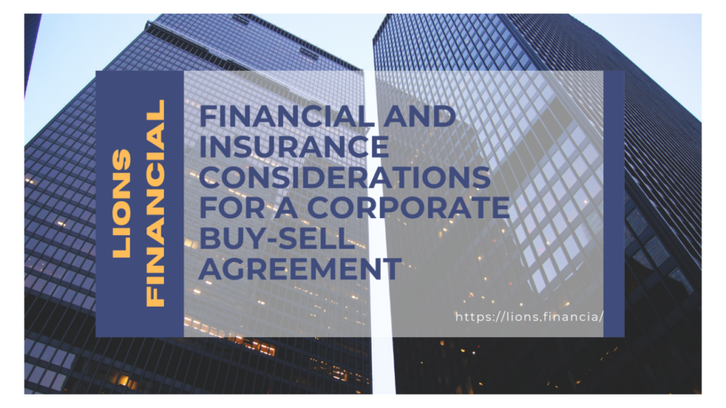 Financial and Insurance Considerations for a Corporate Buy-Sell ...
